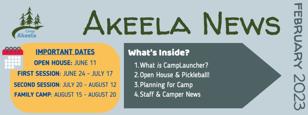 Akeela Newsletter - February 2023 - Camp Akeela